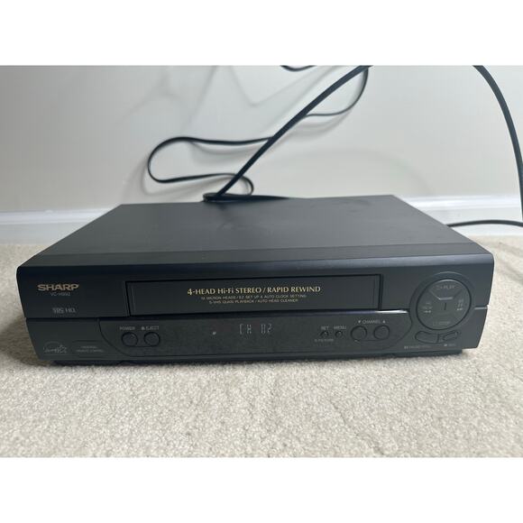 Sharp | Other | Sharp Vch992 4head Hifi Stereo Rapid Rewind Vcr Player ...